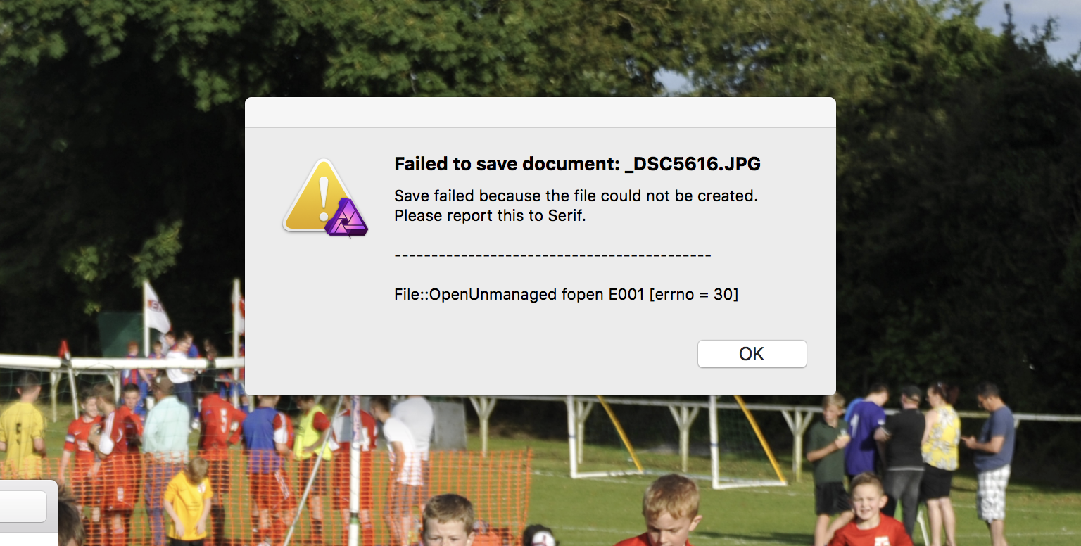 Unable To Save Pre V2 Archive Of Desktop Questions Macos And Windows Affinity Forum