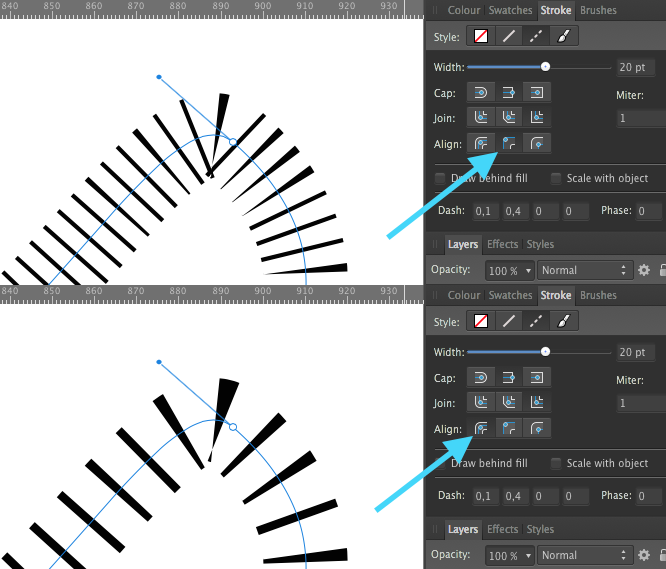 Dashed Lines Problem - Pre-V2 Archive of Affinity on Desktop Questions (macOS and Windows ...