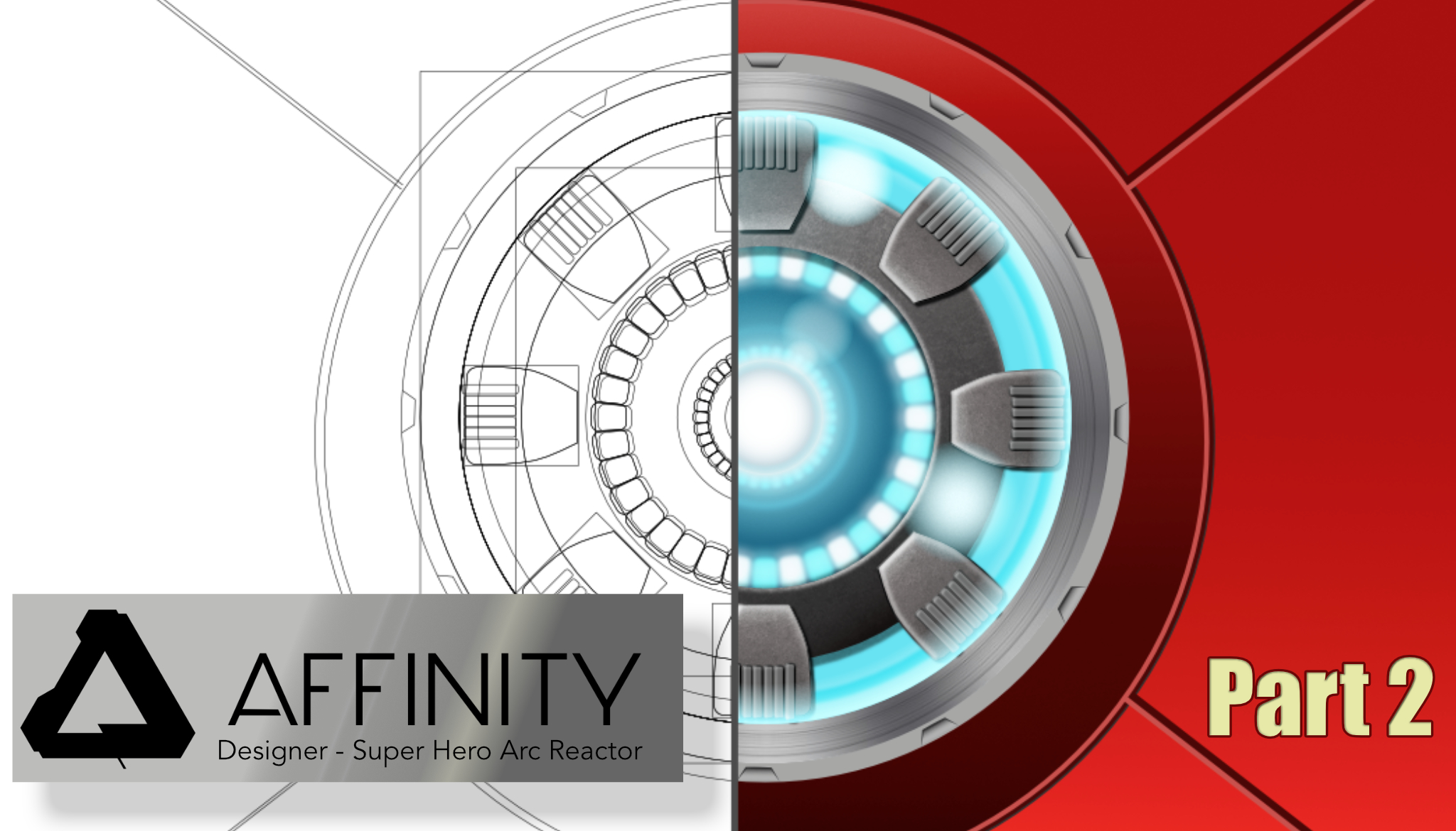 Iron Man Arc Reactor 2 part Affinity Designer tutorial - Tutorials ... Iron Man Arc Reactor 2 part Affinity Designer tutorial - Tutorials ...
