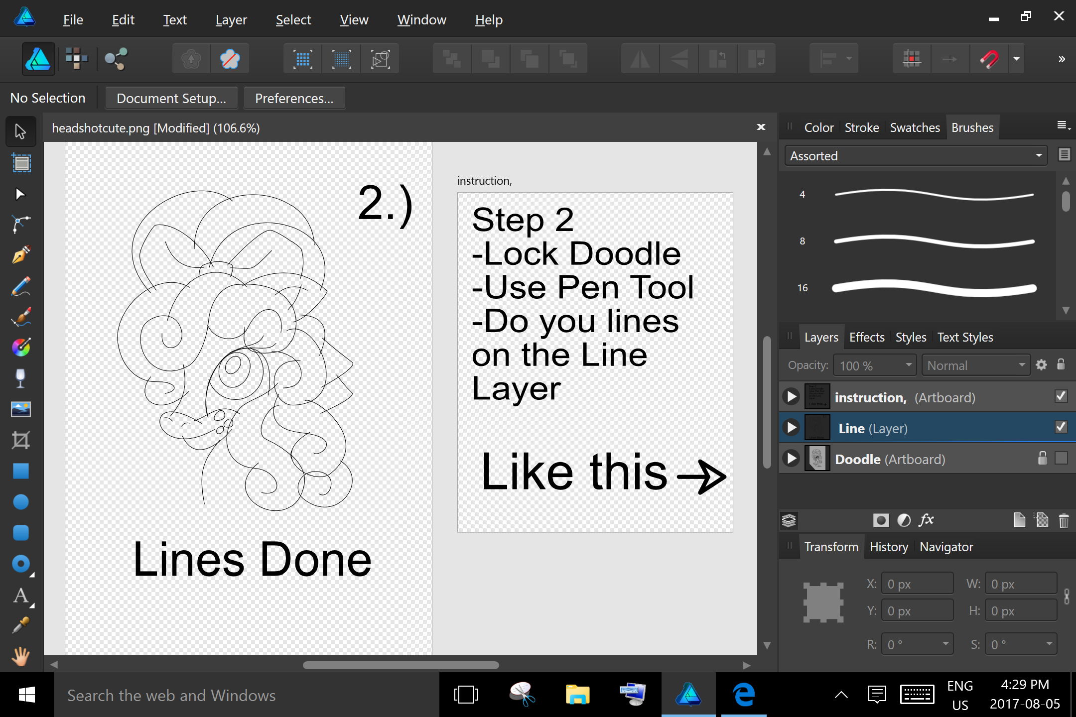 How To Use The Width Tool In Affinity Designer Tutorials Staff And Customer Created