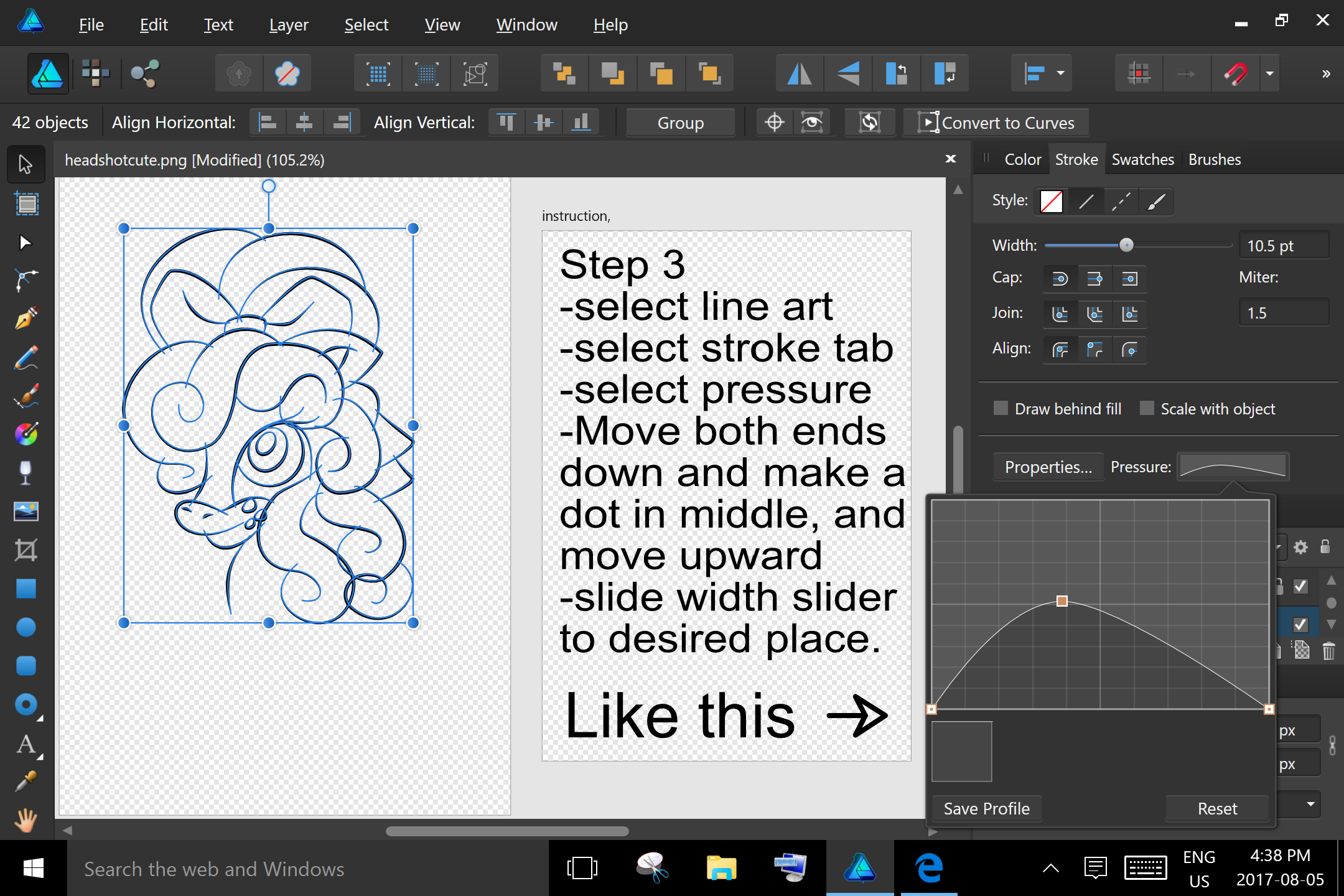 How to use the Width Tool in Affinity Designer. . - Tutorials (Staff and Customer Created ...
