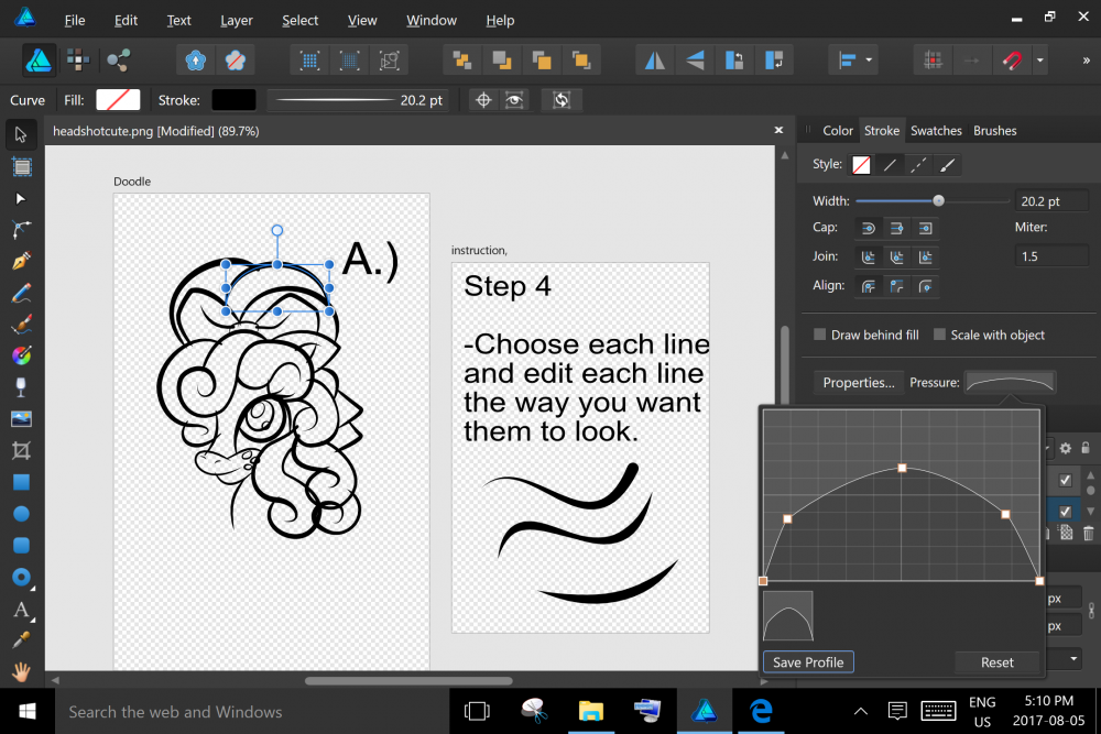 How to use the Width Tool in Affinity Designer. . - Tutorials (Staff and Customer Created ...