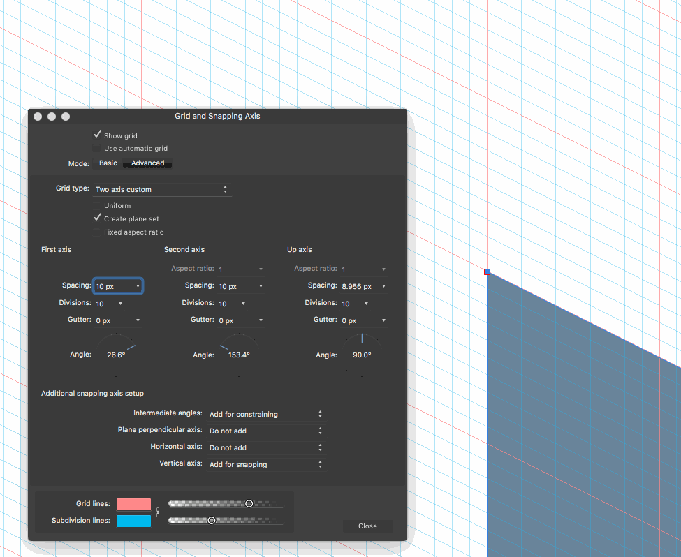 Setting up a dimetric grid with plane sets - Pre-V2 Archive of Desktop ...