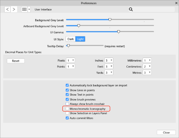 My Toolbar Pre V2 Archive Of Affinity On Desktop Questions Macos And