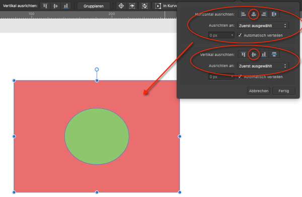Align nested object to parent - Pre-V2 Archive of Desktop Questions (macOS and Windows ...