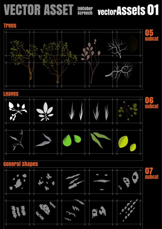 Asset Library 2017 Inktober Vectors - Resources - Affinity | Forum