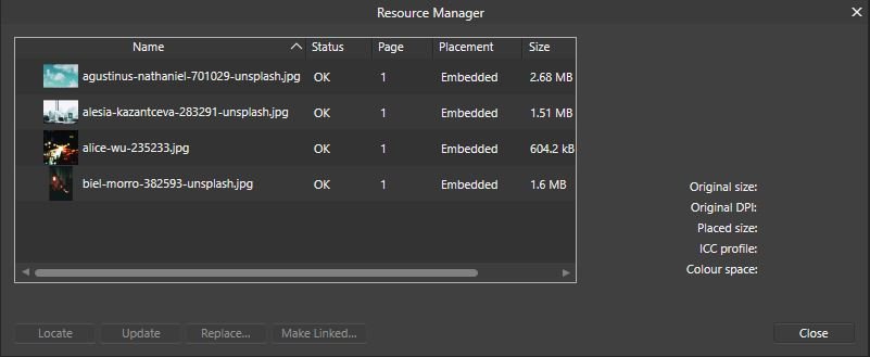 Resource Manager (UX) - [ARCHIVE] Publisher beta on Windows threads - Affinity | Forum