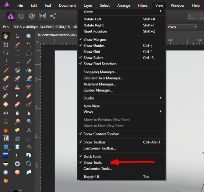 help: Missing toolbar - Pre-V2 Archive of Affinity on Desktop Questions (macOS and Windows ...