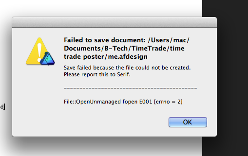 File Not Saving Pre V2 Archive Of Affinity On Desktop Questions