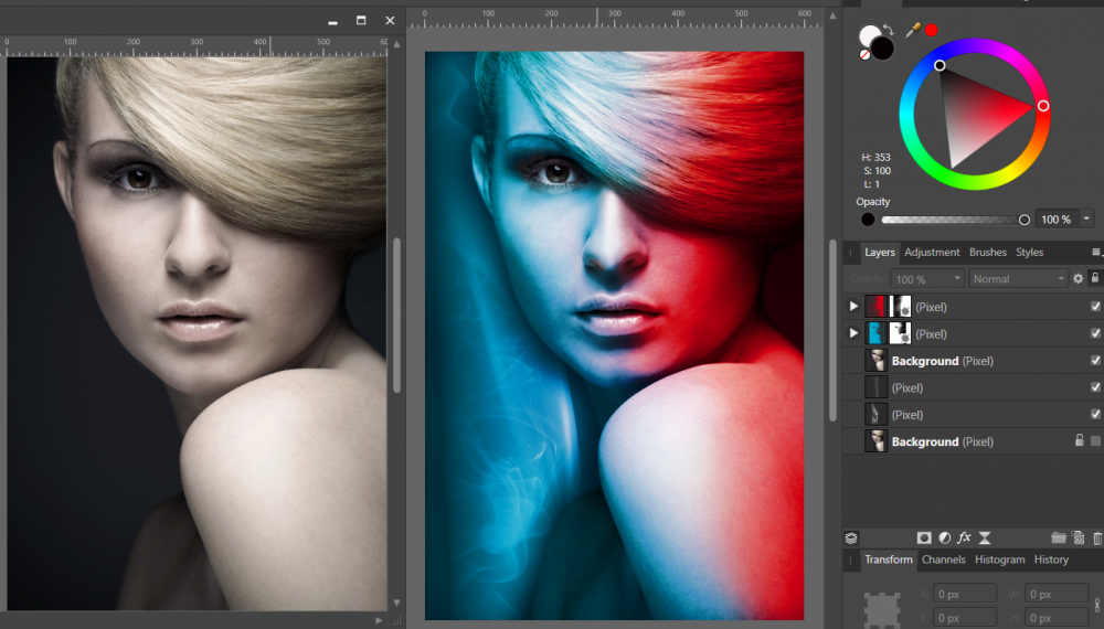 How to Achieve the Two-Toned Face Effect - Pre-V2 Archive of Desktop ...