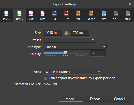 Trouble exporting jpeg photo for website - Pre-V2 Archive of Desktop Questions (macOS and ...