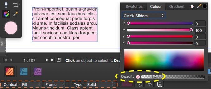 v1.7.1 - Bug - Missing Opacity number on Text Frame and Tables Fill - V1 Bugs found on macOS ...