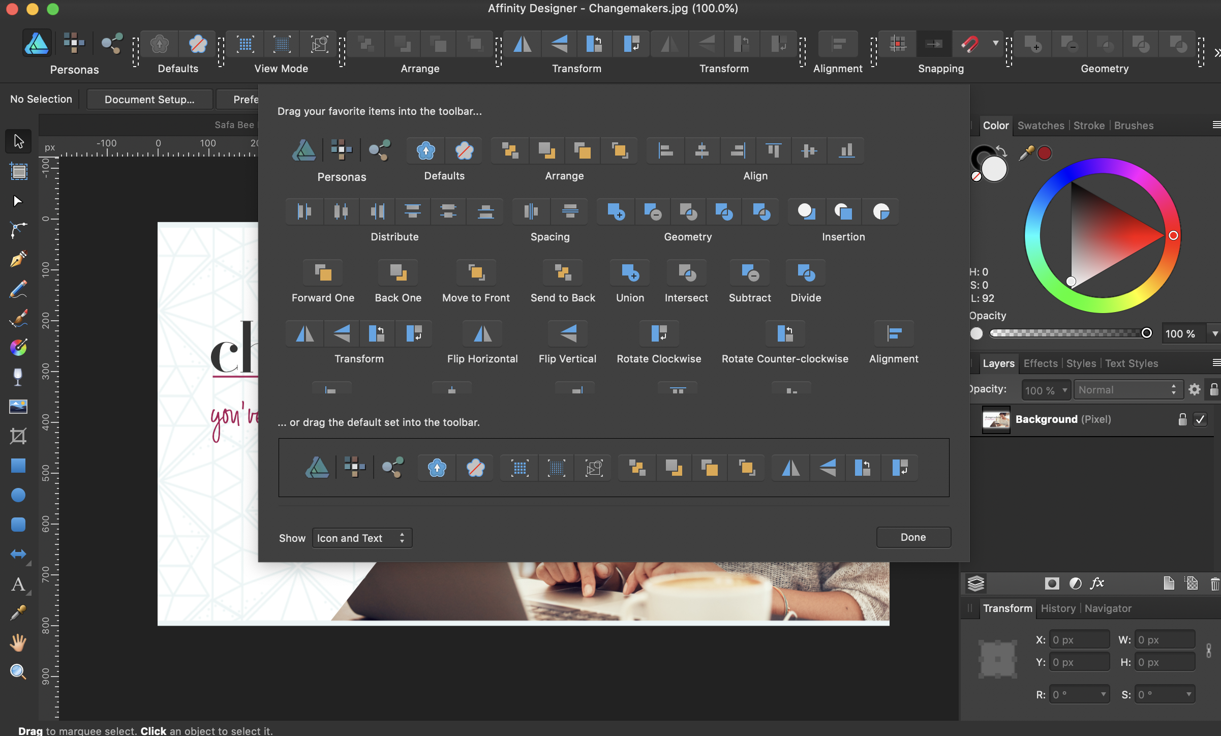 Affinity Toolbar Pre V2 Archive Of Affinity On Desktop Questions