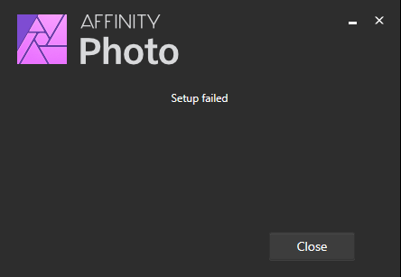 Affinity Photo not installing - Pre-V2 Archive of Desktop Questions (macOS and Windows ...