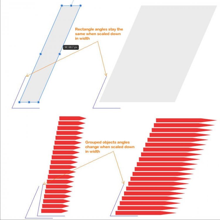 Scaling Grouped Objects - Shear Angles Changing Issue - Pre-V2 Archive of Desktop Questions ...