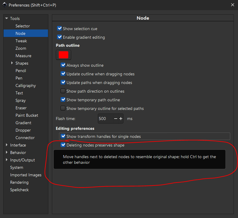 Delete node but keep curvature - Pre-V2 Archive of Desktop Questions (macOS and Windows ...