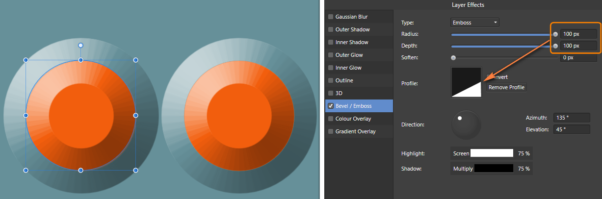 Bevel/Emboss profile - Pre-V2 Archive of Desktop Questions (macOS and ...