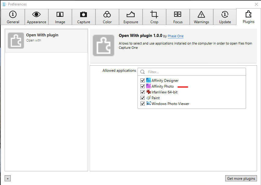 Capture One can't find Affinity Photo anymore - Pre-V2 Archive of ...