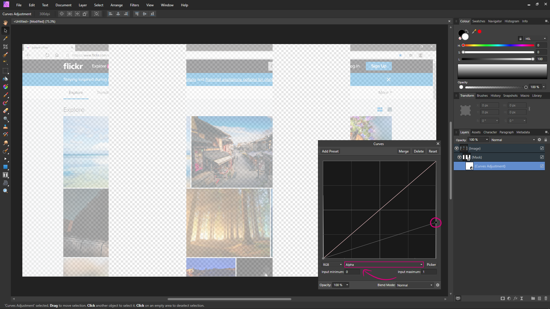 Adjusting masks - Pre-V2 Archive of Desktop Questions (macOS and Windows) - Affinity | Forum