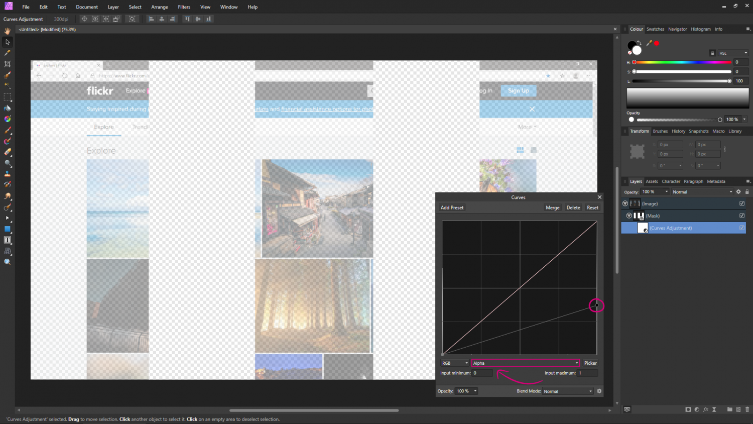 Adjusting masks - Pre-V2 Archive of Desktop Questions (macOS and Windows) - Affinity | Forum