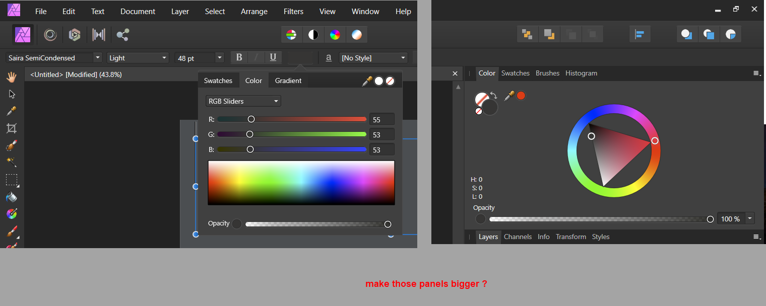 Resizing of color picker panel possible ? - Pre-V2 Archive of Desktop ...