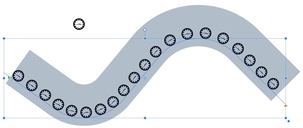How to align shape on a path - Pre-V2 Archive of Desktop Questions (macOS and Windows ...