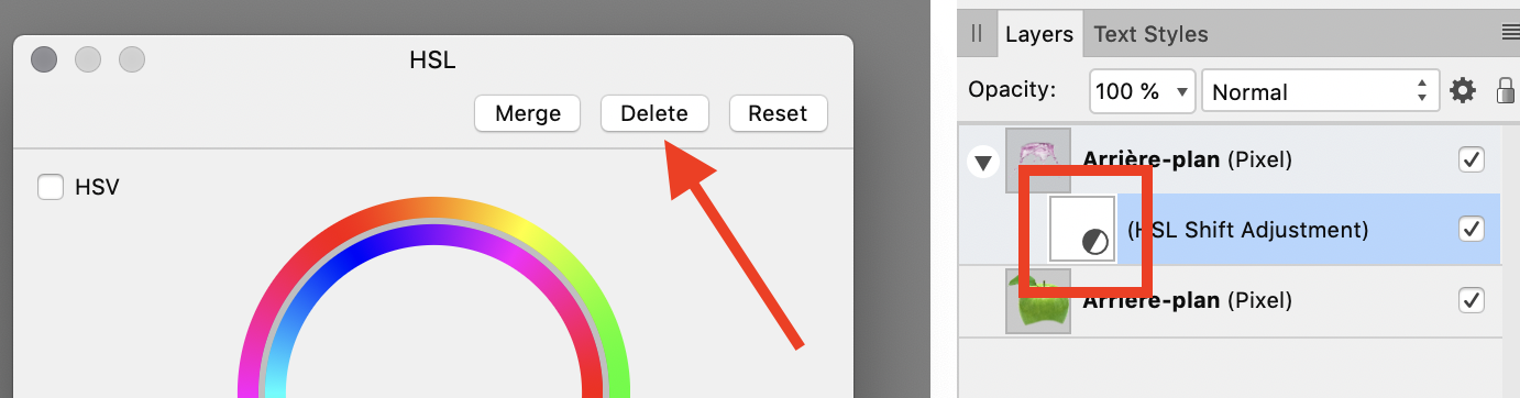 Cannot edit or remove HSL adjustment - Pre-V2 Archive of Desktop Questions (macOS and Windows ...