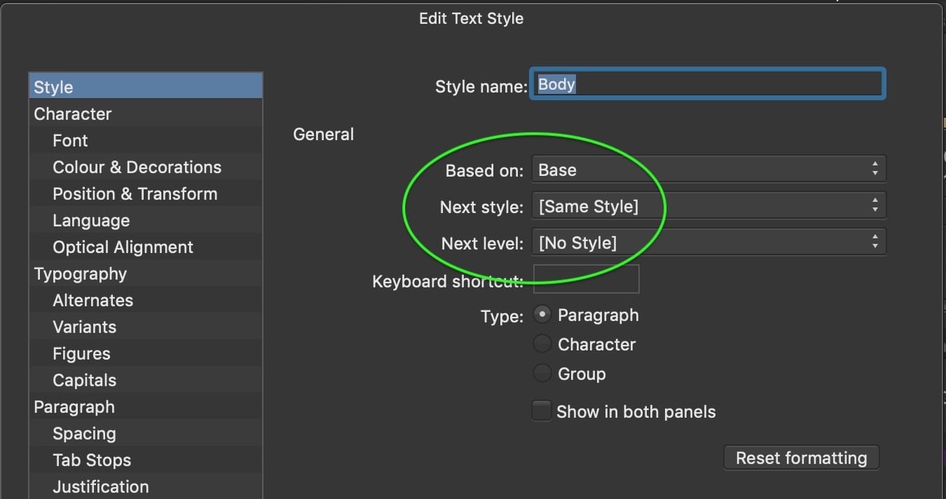 Text Styles Best Practices - Pre-V2 Archive of Desktop Questions (macOS ...