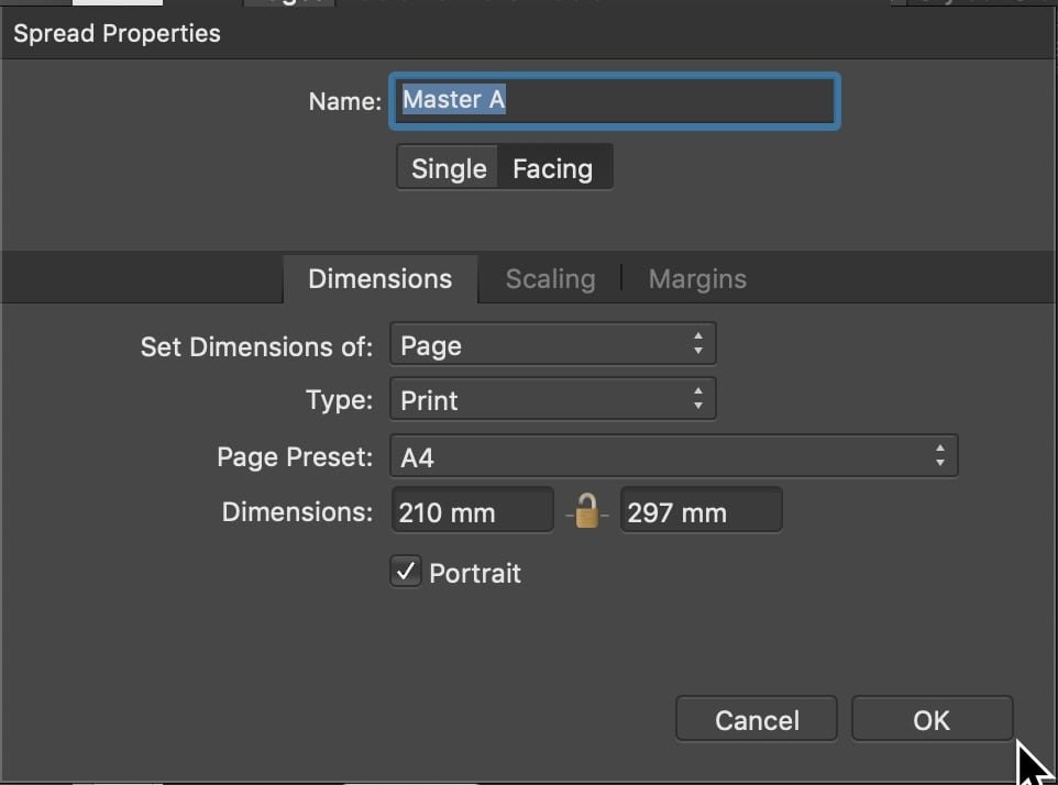 How To Change Spread Size Pre V2 Archive Of Affinity On Desktop
