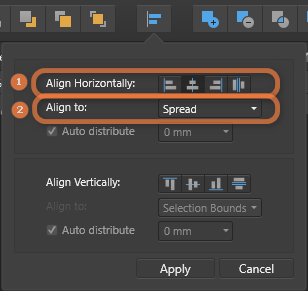 Alignment to spread dropdown problem - Pre-V2 Archive of Desktop Questions (macOS and Windows ...