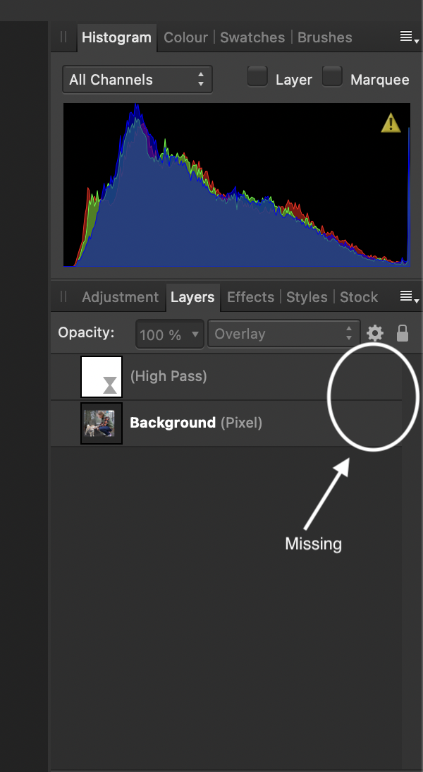 Hideshow Tick Box Missing On Layers Pre V2 Archive Of Affinity On Desktop Questions Macos