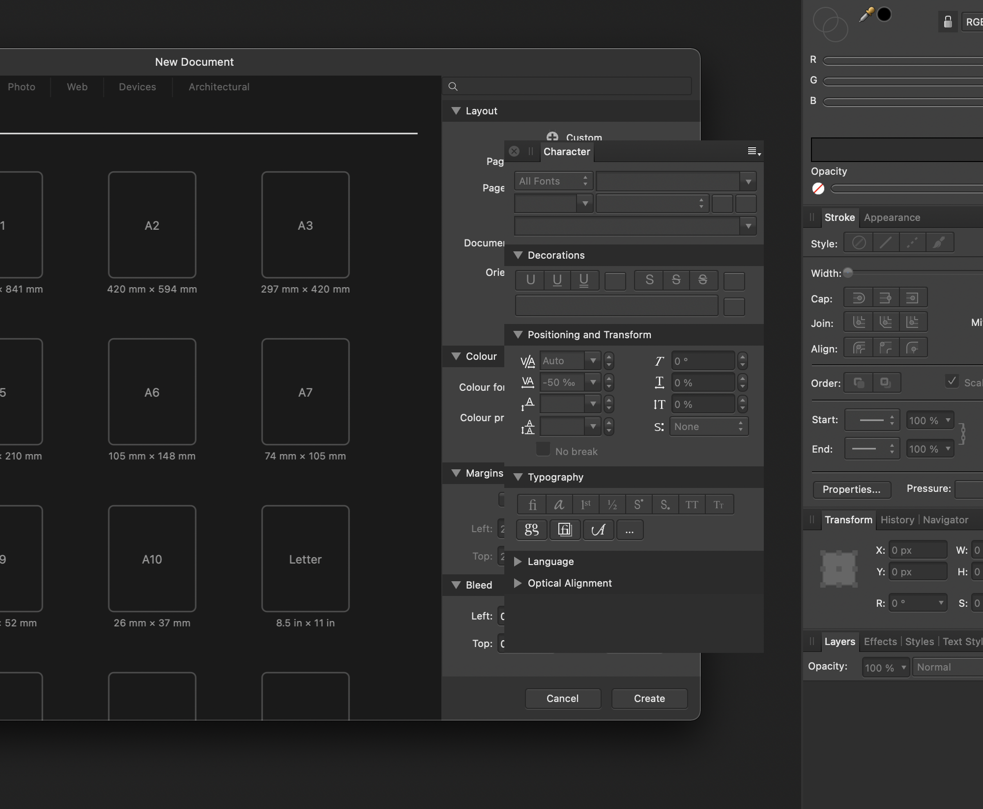 Windows & panels overlap - V1 Bugs found on macOS - Affinity | Forum
