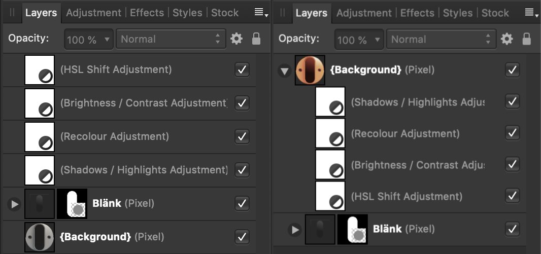 Bug - Adjustment layer incorrectly applied on transparent - V1 Bugs found on macOS - Affinity ...
