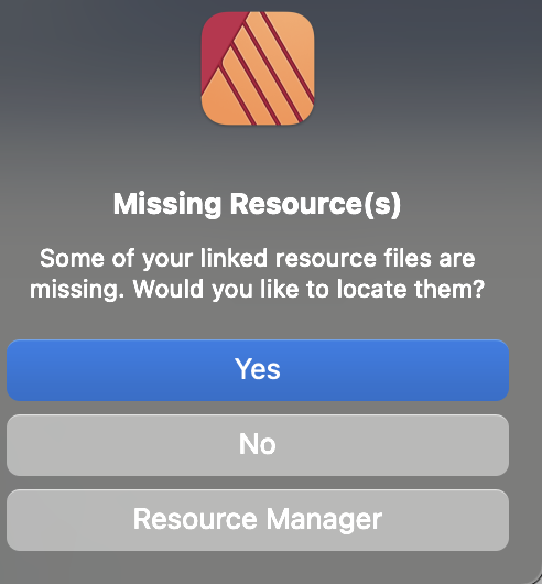 Missing Resources - Feedback for Affinity Publisher V1 on Desktop ...