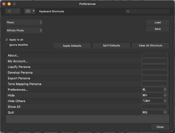 Shortcuts Pre V2 Archive Of Desktop Questions Macos And Windows Affinity Forum