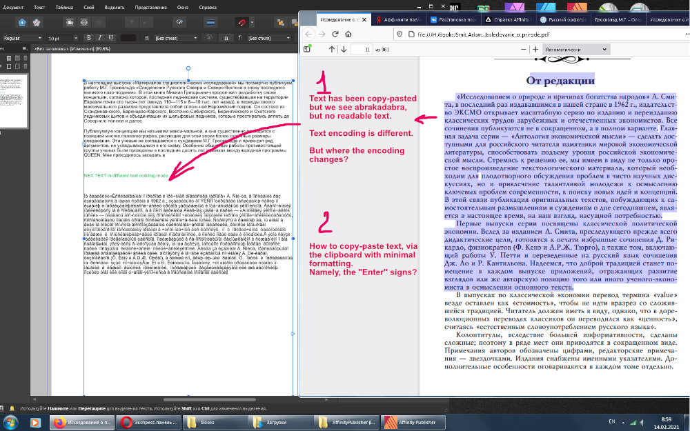  Publisher How To Change TEXT ENCODING Pre V2 Archive Of Affinity 
