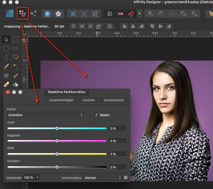 Green Screen with Affinity Designer - Pre-V2 Archive of Desktop ...