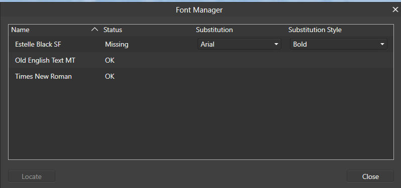 Missing Fonts - Pre-V2 Archive of Desktop Questions (macOS and Windows) - Affinity | Forum
