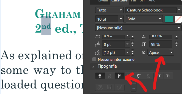 Problems with the superscript of ordinal numbers - Pre-V2 Archive of ...