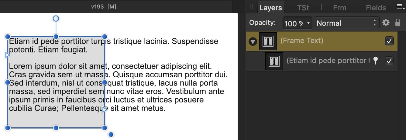 Affinity Publisher - Text is overlapping with the columns and frames - Pre-V2 Archive of Desktop ...