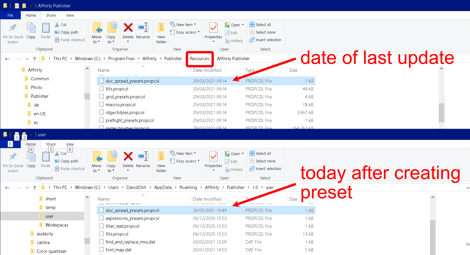 Where do I find the Publisher "My Presets" presets so I can copy them ...