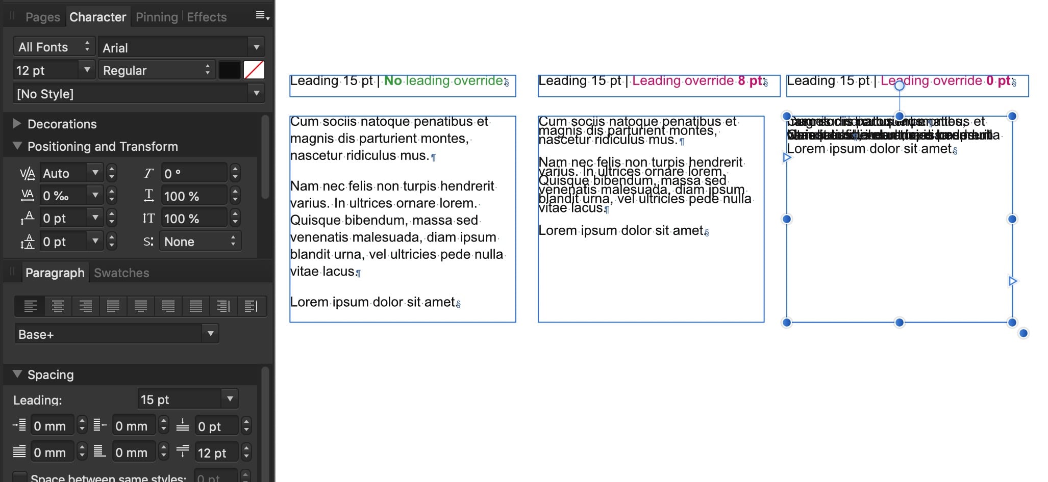 Conflicting display of leading. - Pre-V2 Archive of Affinity on Desktop Questions (macOS and ...