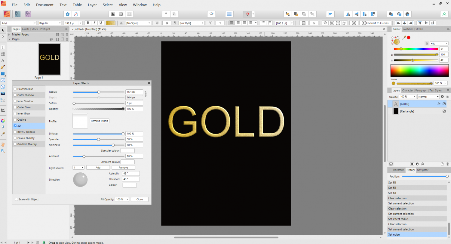How to make Golden colour designs in APub - Pre-V2 Archive of Desktop Questions (macOS and ...
