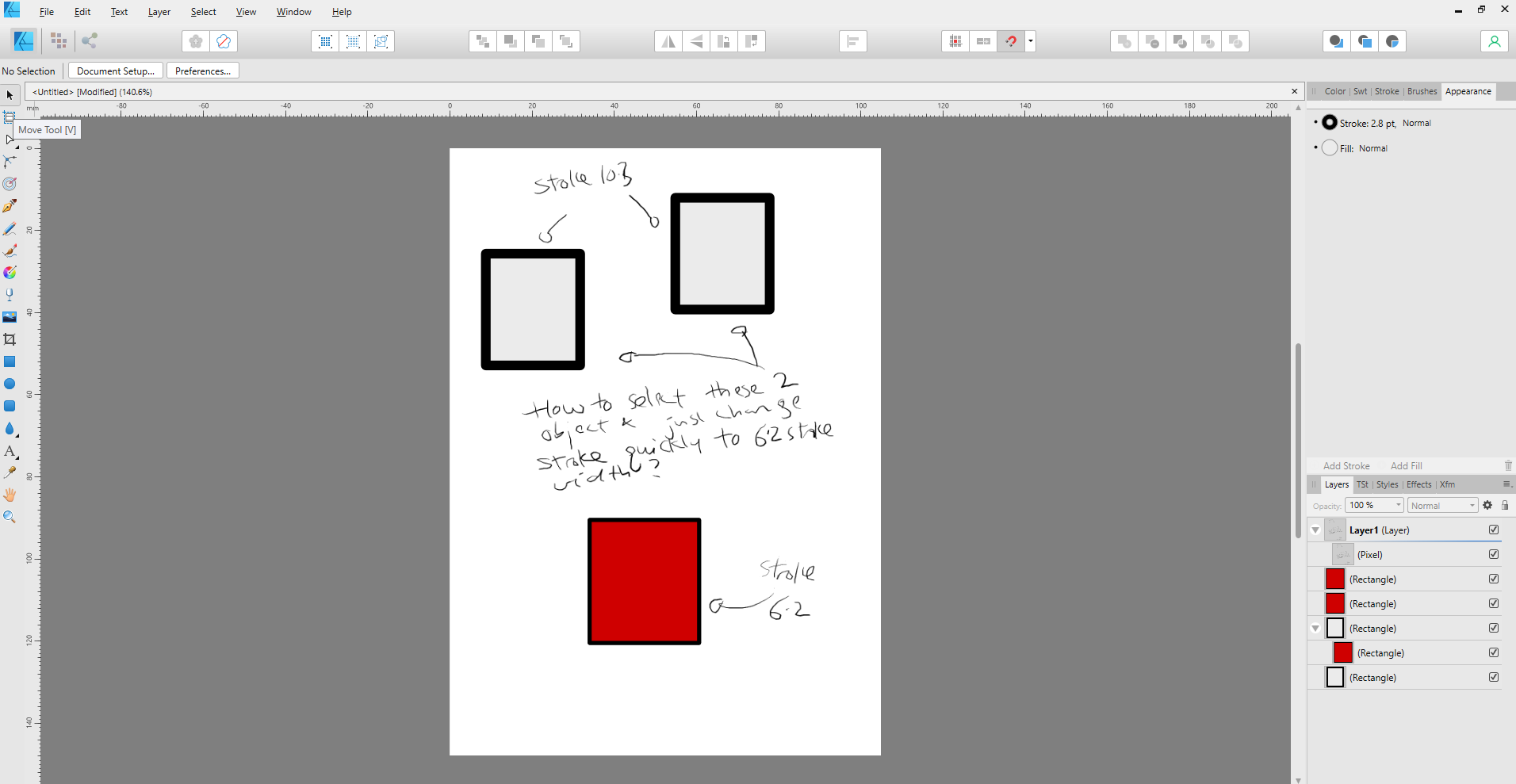 re: editing stroke widths for multiple object with shortcut key - Pre-V2 Archive of Affinity on ...