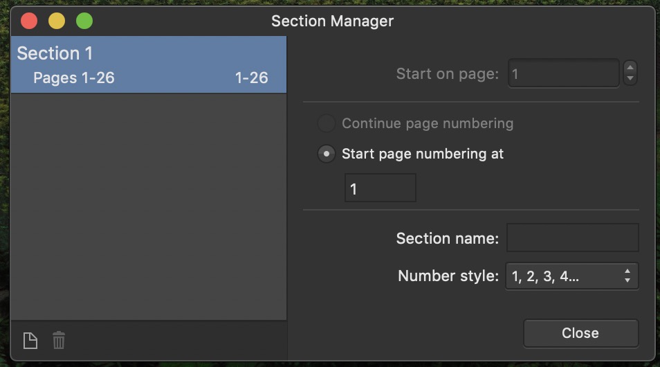 Front Page Without Page Number How To Do Pre V2 Archive Of Affinity 