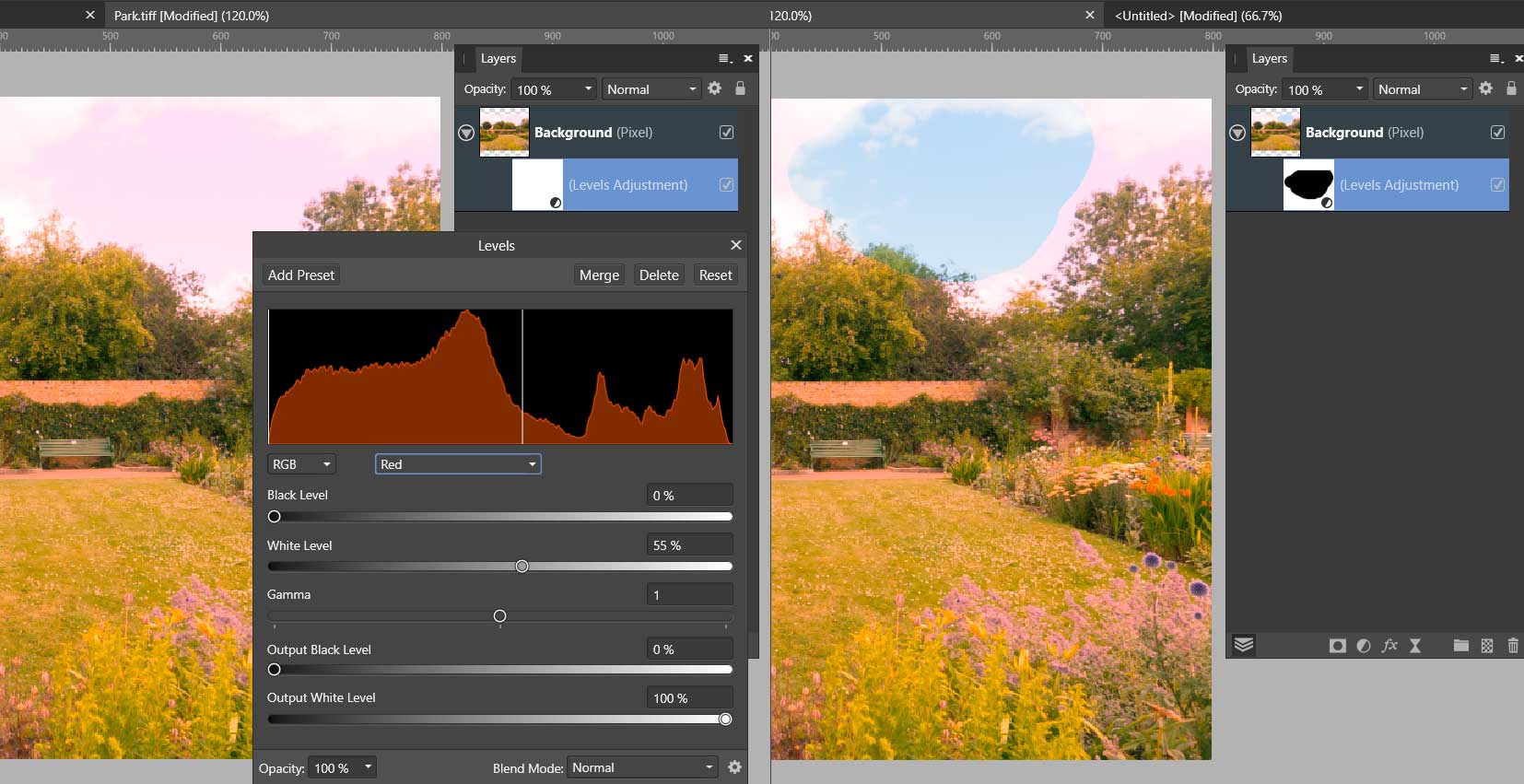 add adjustment layer and layer mask to a channel - Pre-V2 Archive of Desktop Questions (macOS ...