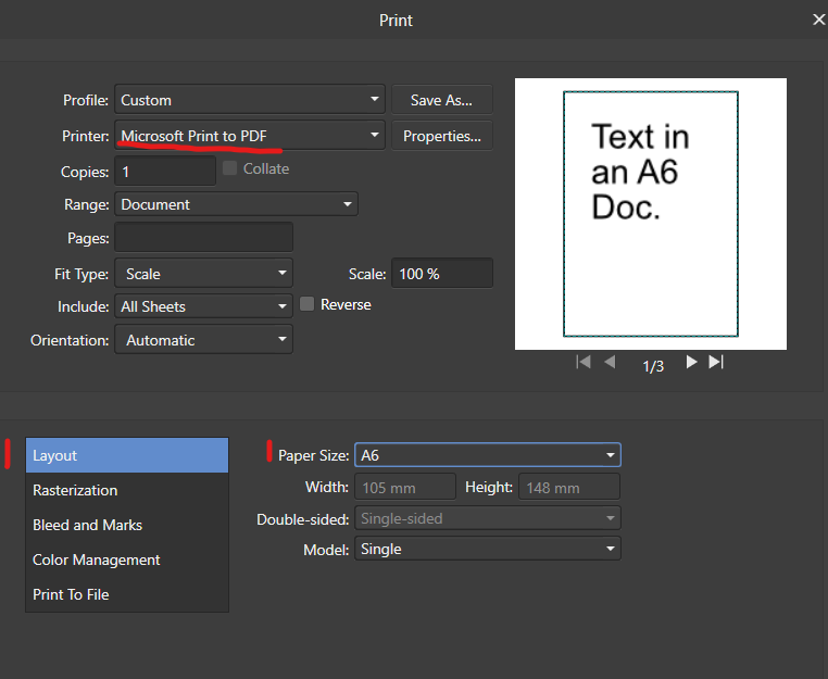 Is There A Way To Print An A6 Document In Publisher To PDF In Windows 