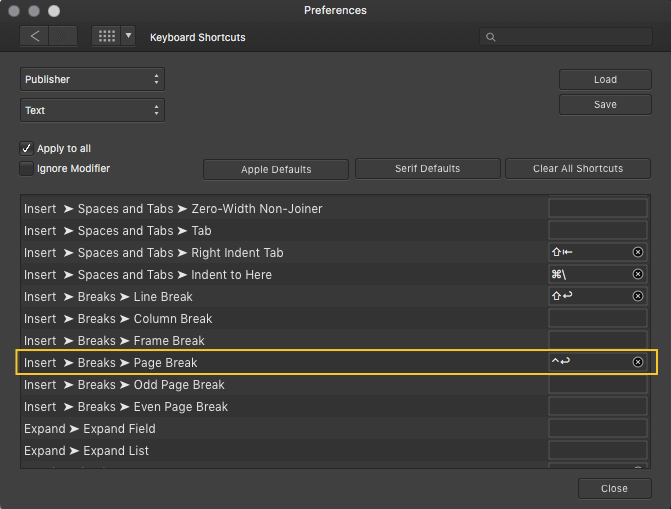 Creating Hard Returns Ctrl Enter In Affinity Pre V2 Archive Of