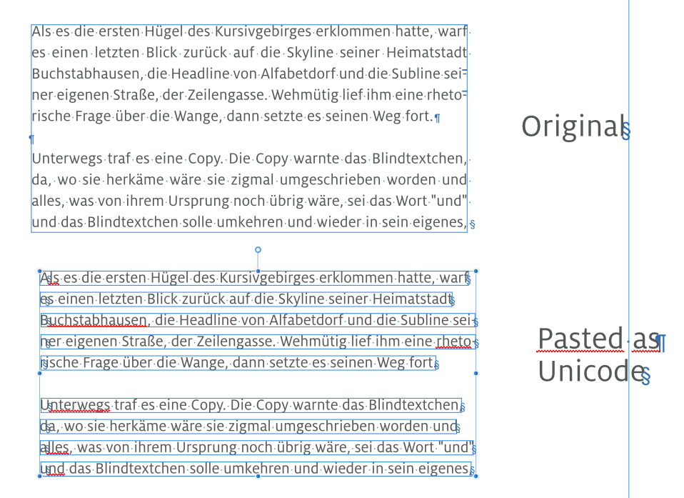 Paste Special Pasting As Unicode Text Gives Formatting Problems V1 
