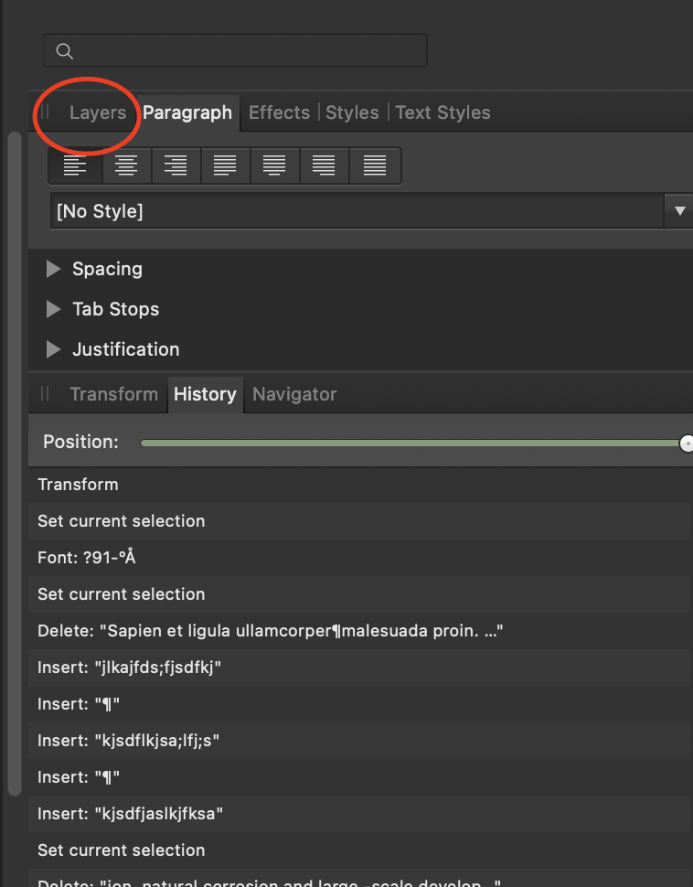 I Cant Click The Layer Option Pre V2 Archive Of Affinity On Desktop